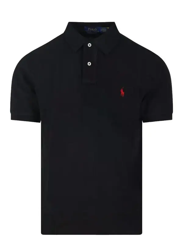 Polo Ralph Lauren Half-button Polo Shirt - Black