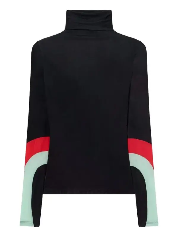 Off-White Long-sleeved High-neck Top - Black