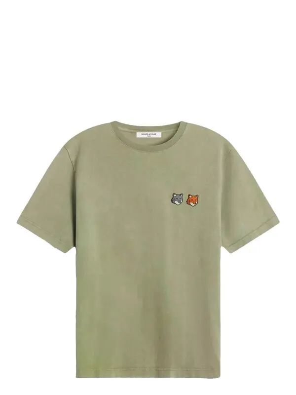 Maison Kitsuné Patch-appliqué T-shirt - Green