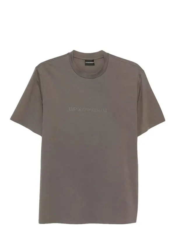 Emporio Armani Logo T-shirt - Brown