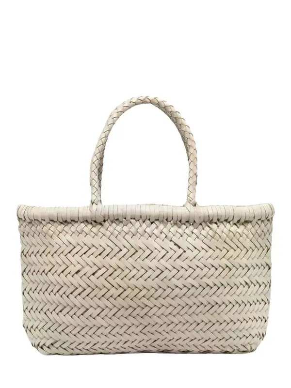 Dragon Diffusion Mini Flat Gora Woven-design Tote Bag - Neutrals