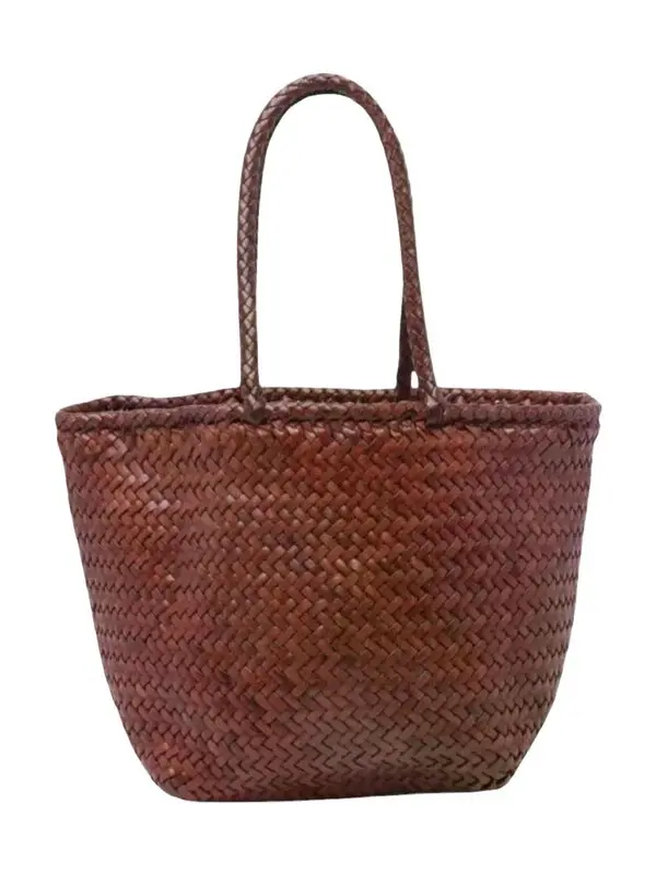 Dragon Diffusion Woven Shoulder Bag - Brown