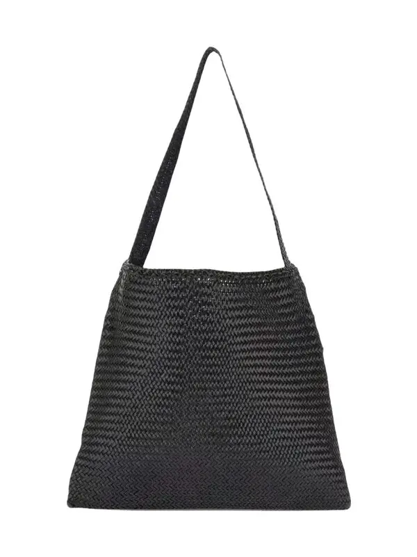 Dragon Diffusion Woven Shoulder Bag - Black