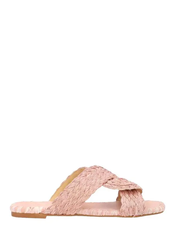 CastaÑer Padme Woven Flat Sandals - Pink