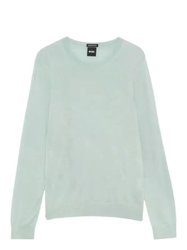 BOSS Ferpina Crew-neck Top - Green