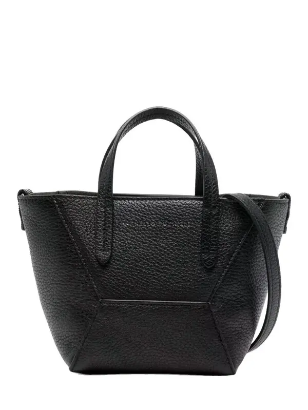 Brunello Cucinelli Logo Tote Bag - Black