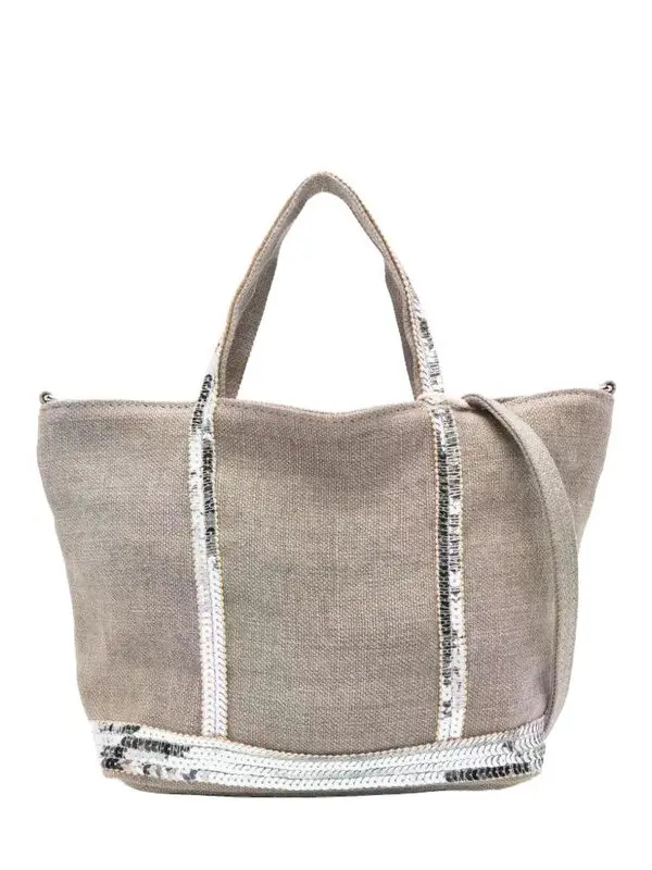 Vanessa Bruno Xs Cabas Sequin-embellished Tote Bag - Neutrals