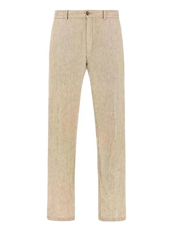 Paul & Shark Buttoned-pockets Chino Trousers - Neutrals