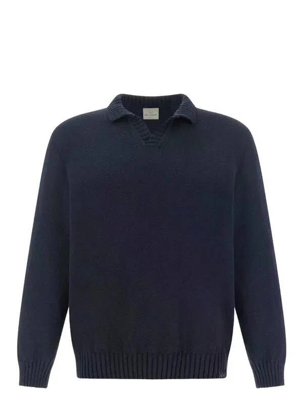 Paul & Shark V-neck Knitted Sweater - Blue
