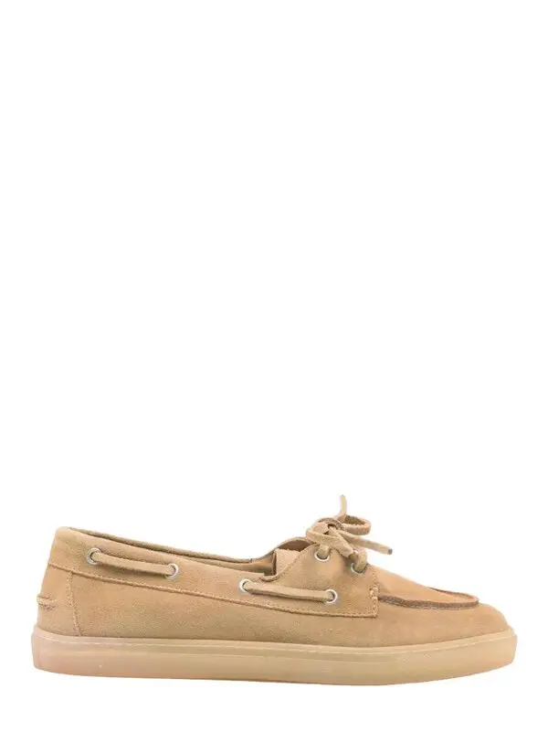 SUMMERY COPENHAGEN Suede Boat Shoes - Neutrals