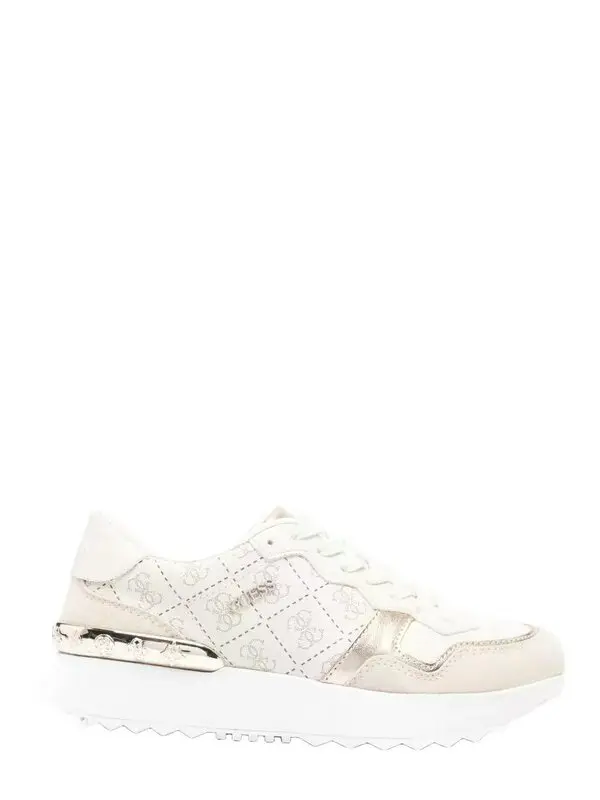 Guess Logo-pattern Sneakers - Neutrals