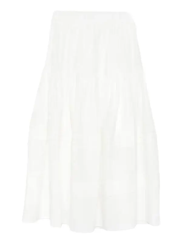 JCSOPHIE Luxor Tiered Maxi Skirt - White