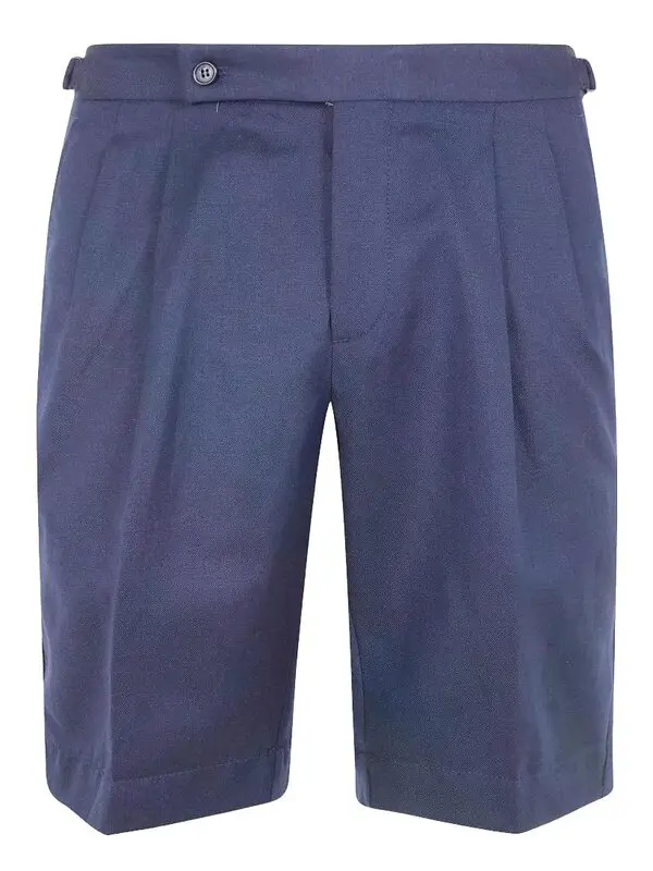 Incotex Pleated Short - Blue