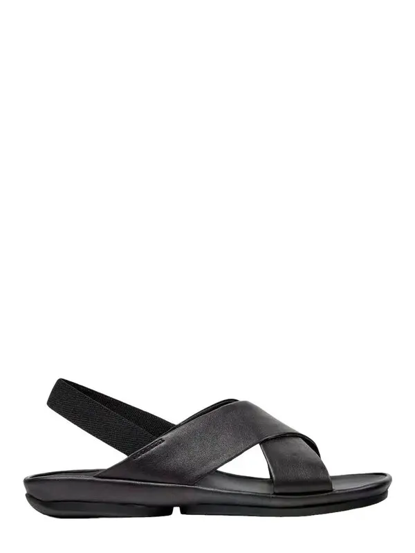 Camper Right Isla Crossover-strap Sandals - Black