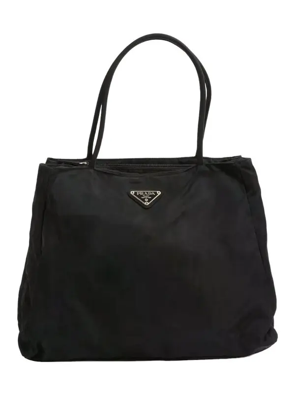Prada 2000s Tessuto Handbag - Black