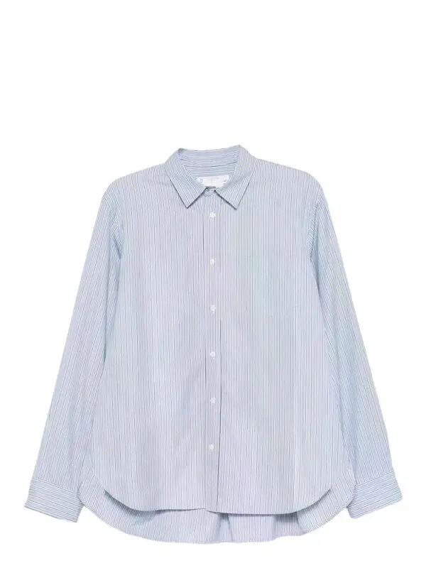 Sacai Striped Layered Shirt - Blue