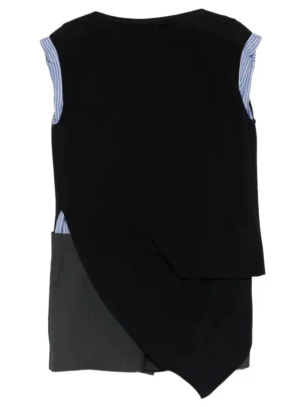 Sacai Asymmetric Mini Dress - Blue