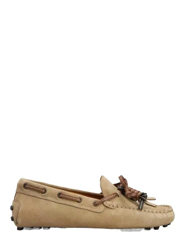 TOD'S Gommino Suede Loafers - Neutrals