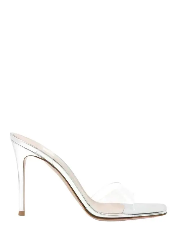 GIANVITO ROSSI Square Toe Strap Sandals - White
