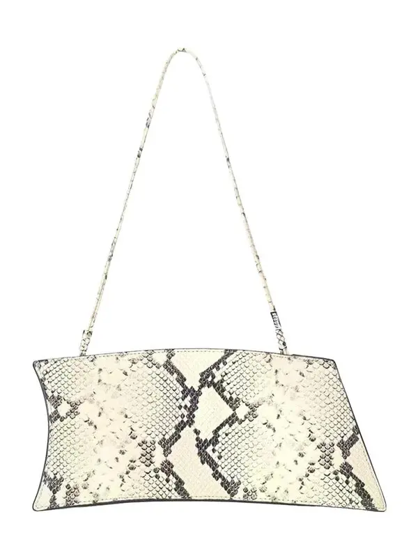 Staud Coco Snakeskin Shoulder Bag - Neutrals