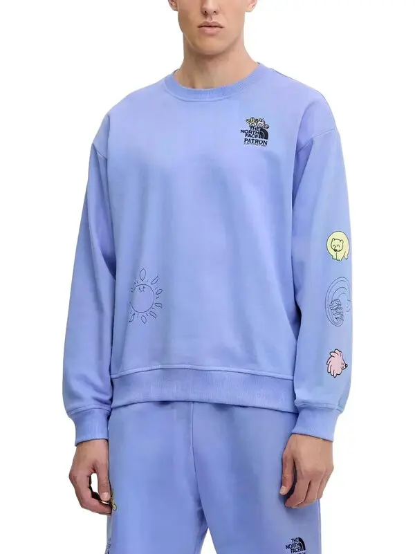 The North Face Embroidered Crewneck Sweatshirt - Blue