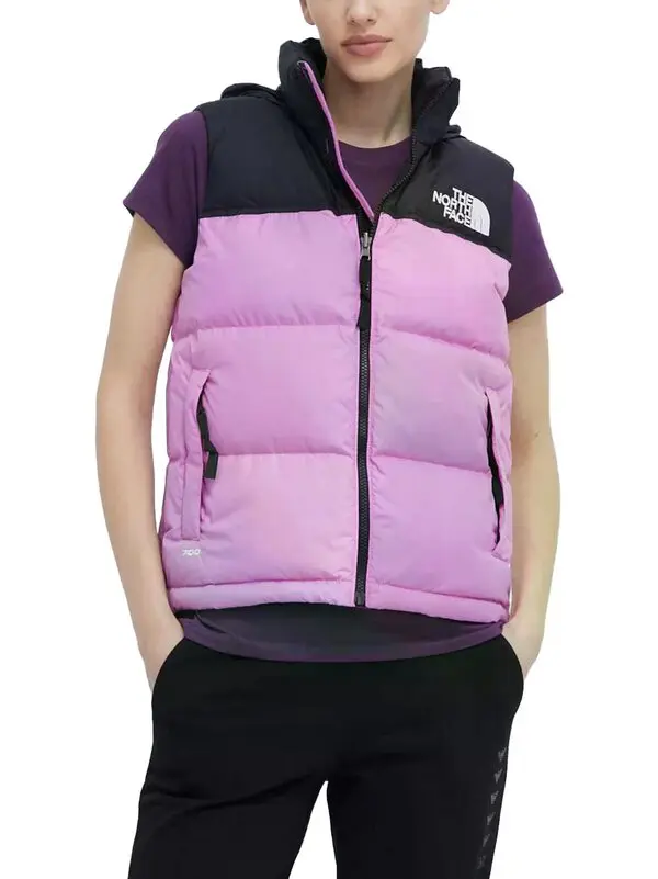 The North Face Nuptse Hooded Puffer Gilet - Pink