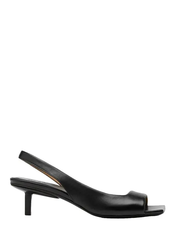 Marsèll Square-toe Heeled Sandals - Black