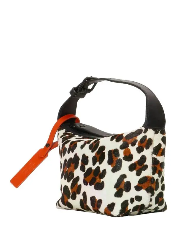 OSKLEN Leopard-print Leather Shoulder Bag - White