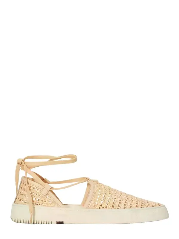 OSKLEN Soho Woven Tie-up Espadrilles - Neutrals