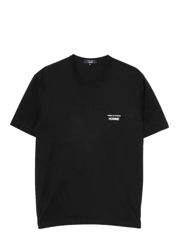 Comme Des Garçons Logo-print T-shirt - Black