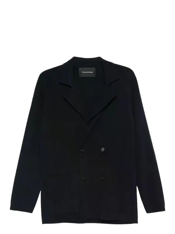 Tagliatore Willy Double-breasted Cardigan - Blue