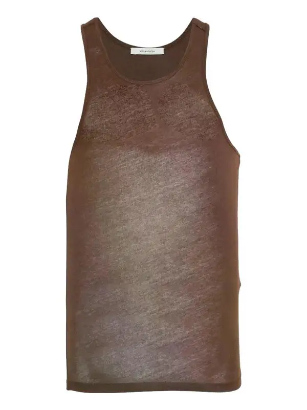 ENTIRE STUDIOS Muscle Tank Top - Brown