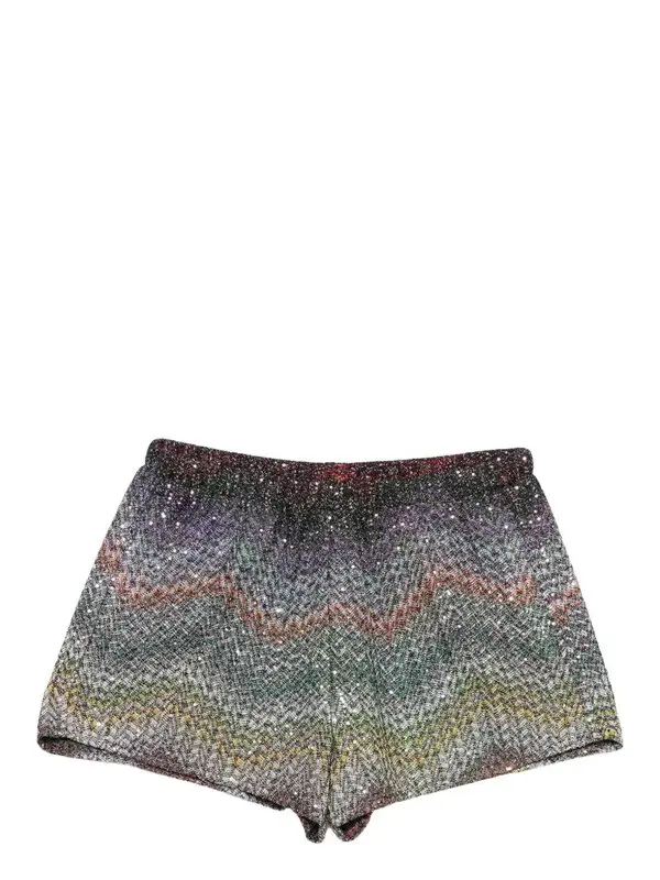 Missoni Zigzag Patterned Shorts - Blue