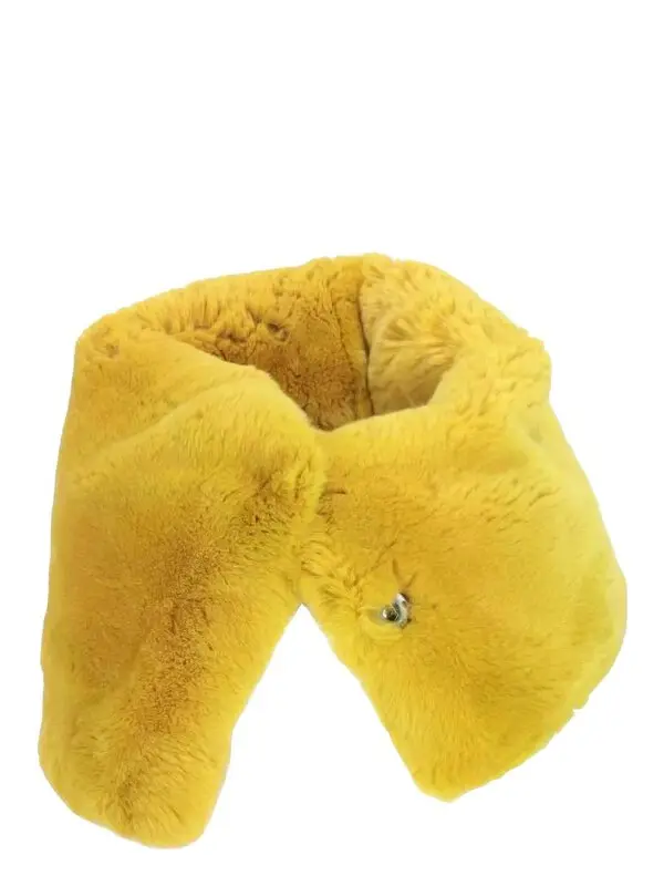 ANTIPAST Faux-fur Muffler - Yellow