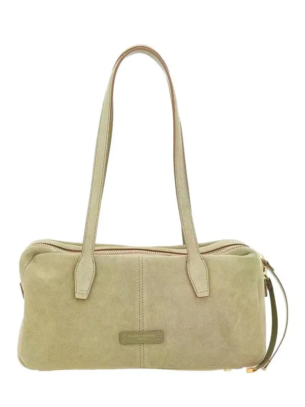 GIANNI CHIARINI Aryna Suede Shoulder Bag - Green