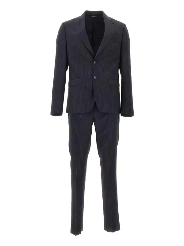 UNGARO Pinstripe-pattern Suit - Blue