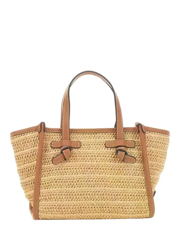 GIANNI CHIARINI Miss Marcella Woven Mini Bag - Neutrals