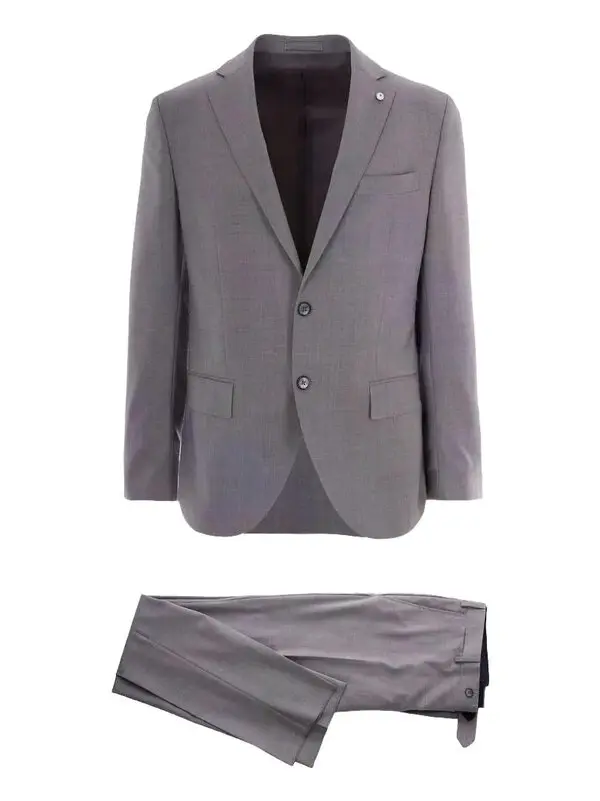 L.B.M. 1911 Button-fastening Wool Suit - Grey