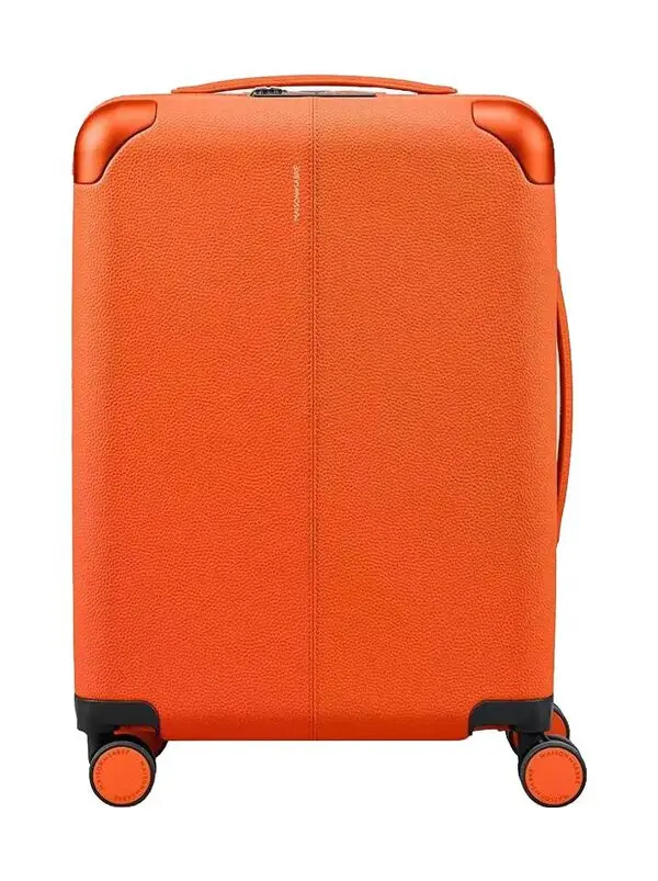 MAISON DE SABRE Leather Carry-on Suitcase - Orange