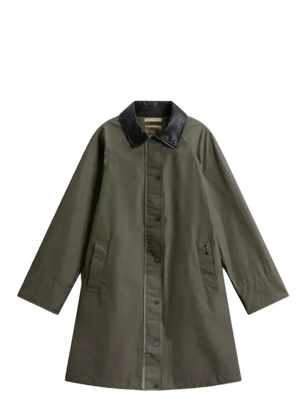 Woolrich Dundee Superwax Trench Coat - Green