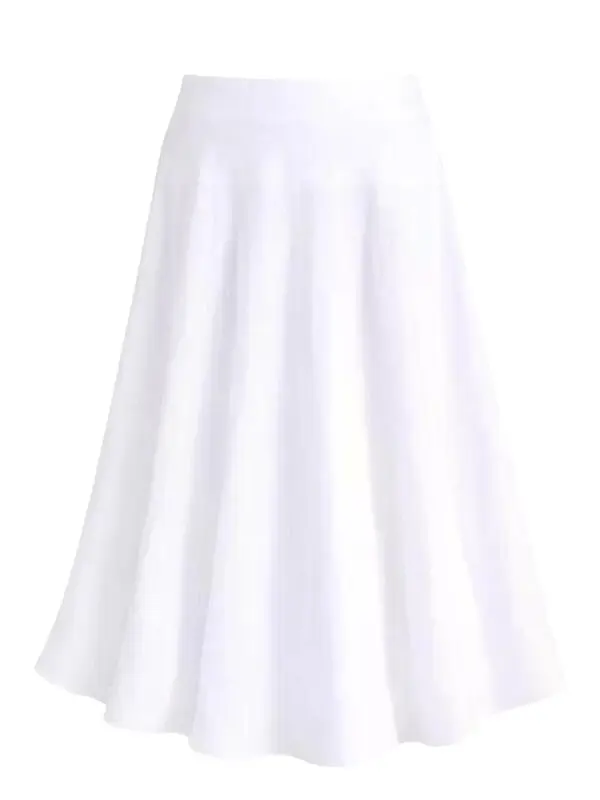 Liviana Conti A-line Midi Skirt - White
