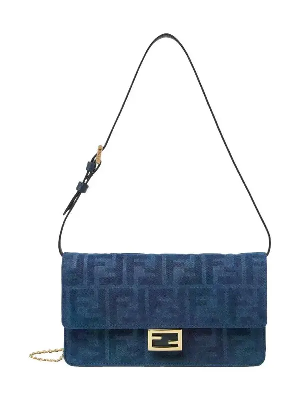 Fendi Baguette Wallet-on-chain - Blue