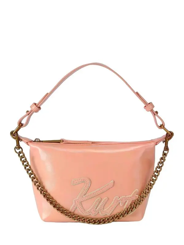 Kurt Geiger Mini Bag With Chain Strap - Pink