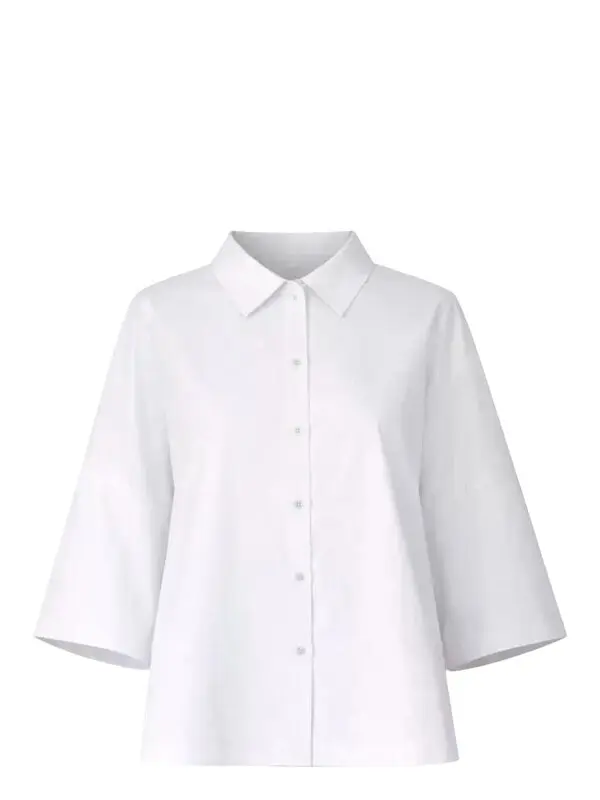 Liviana Conti Flora Flared-sleeve Shirt - White
