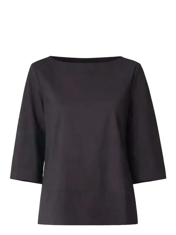 Liviana Conti Boat-neck Top - Black