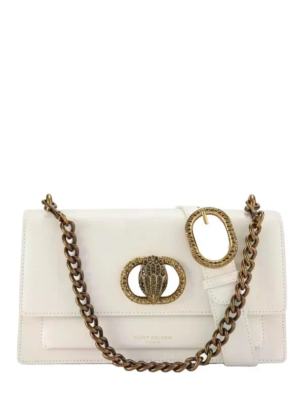 Kurt Geiger Chelsea East West Crystal-embellished Bag - Neutrals