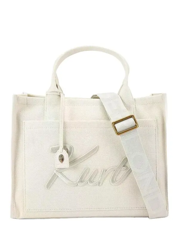 Kurt Geiger Embroidered Tote Bag - Neutrals