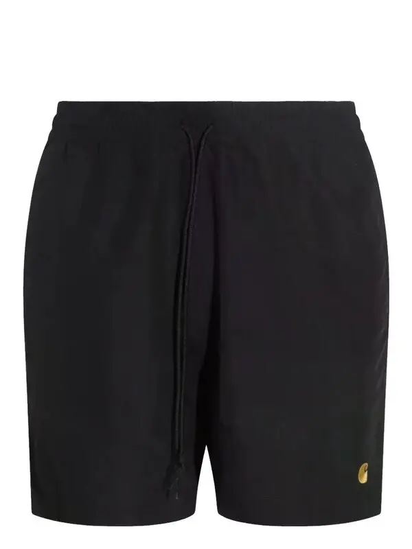 Carhartt Work In Progress Logo-embroidered Swim Shorts - Black