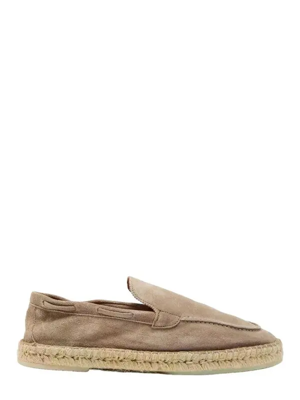 AURELIEN Beacheside Contrast Loafers - Neutrals