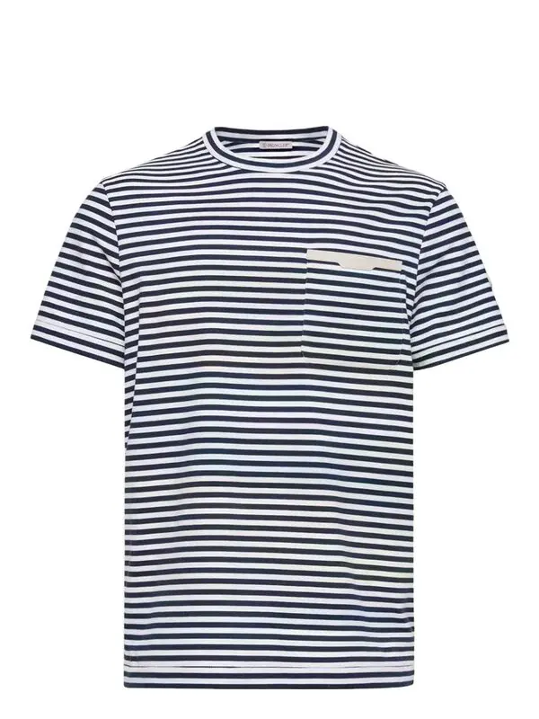 Moncler Striped T-shirt - Blue